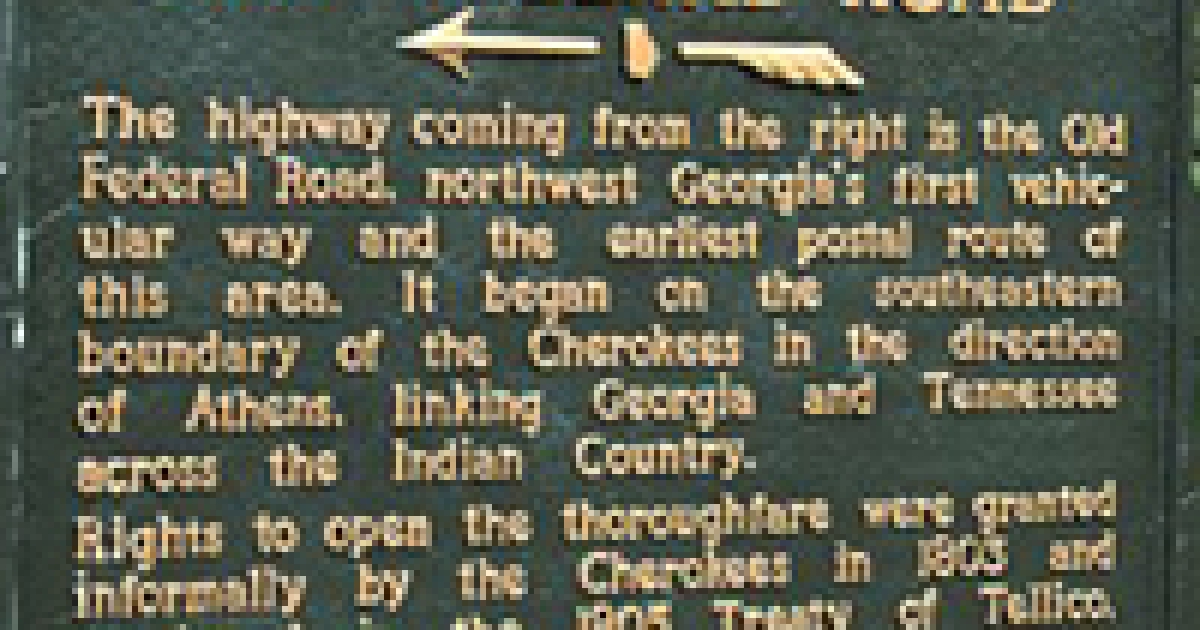Federal Road - New Georgia Encyclopedia